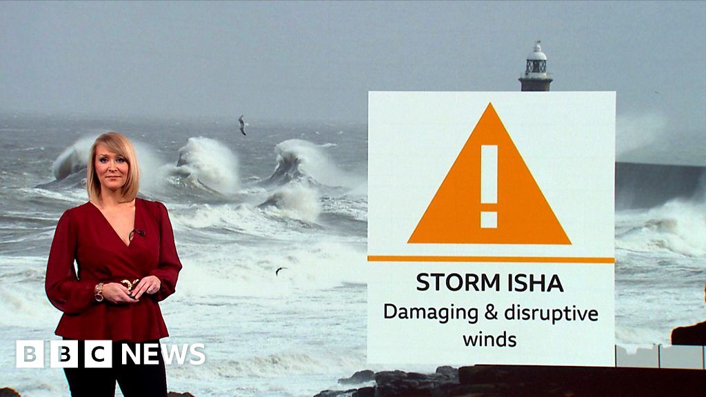 Storm Isha due to hit Scotland on Sunday - BBC News