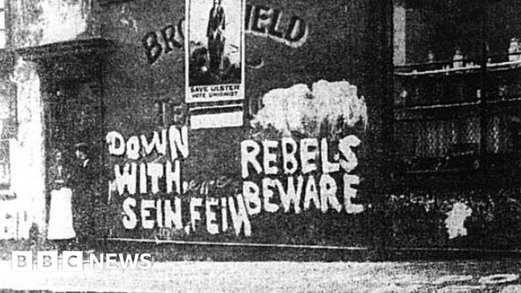 NI 100: High stakes and violence marked NI's first poll - BBC News