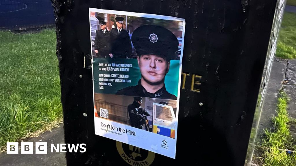 Anti-police posters in Lurgan and Belfast 'unacceptable'