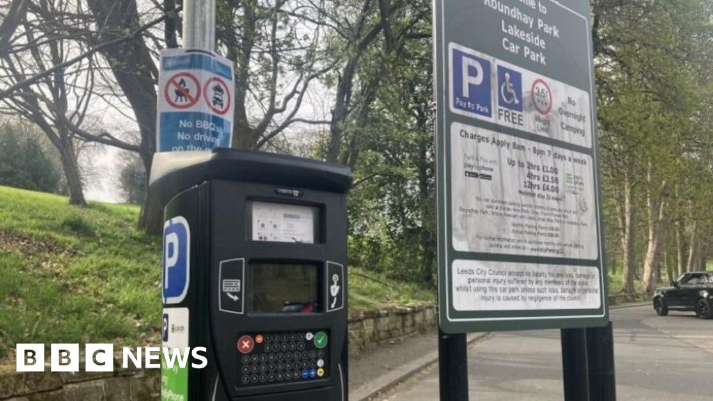 Parking meter vandalised at Roundhay Park in Leeds