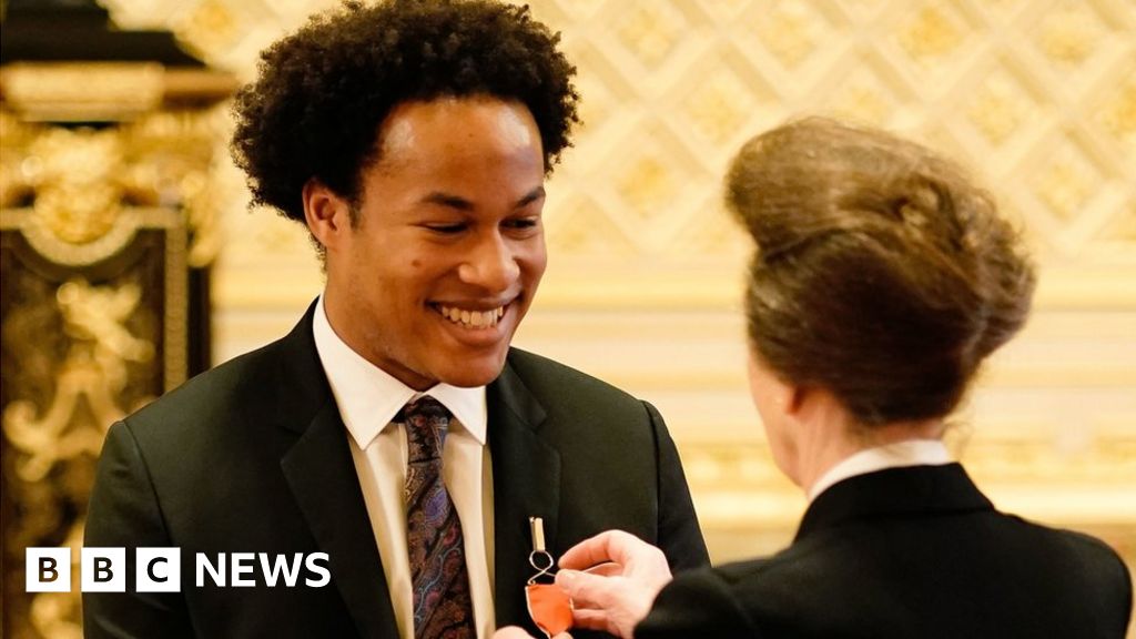 Cellist Sheku Kanneh-Mason receives MBE honour at Windsor Castle