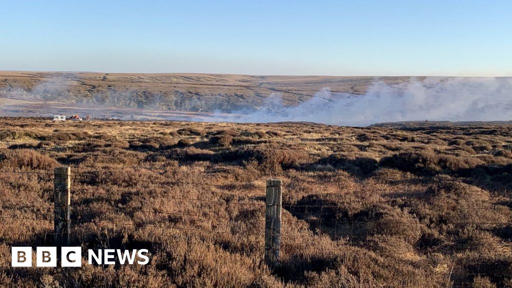 Firefighters tackle 20 wildfires in one weekend - BBC News