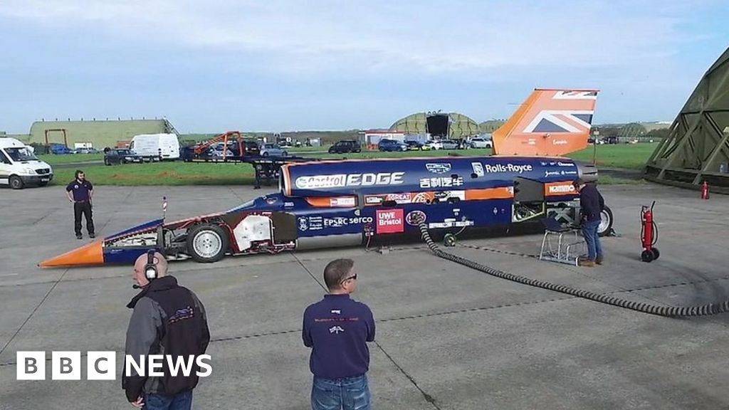 Bloodhound supersonic car ready for first public test