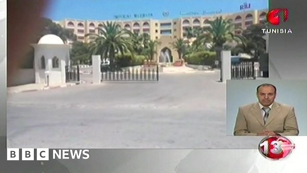 Tunisia attack: 'There's gunfire on the beach' - BBC News