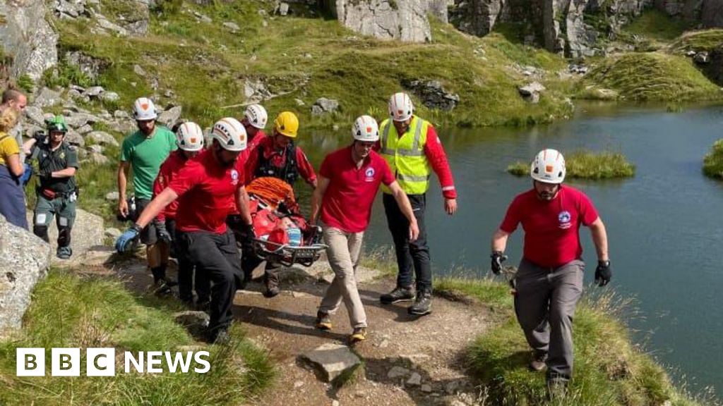 Devon quarry climber airlifted to hospital after fall