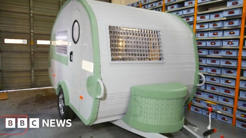 Caravan built from 215,000 Lego bricks - BBC News