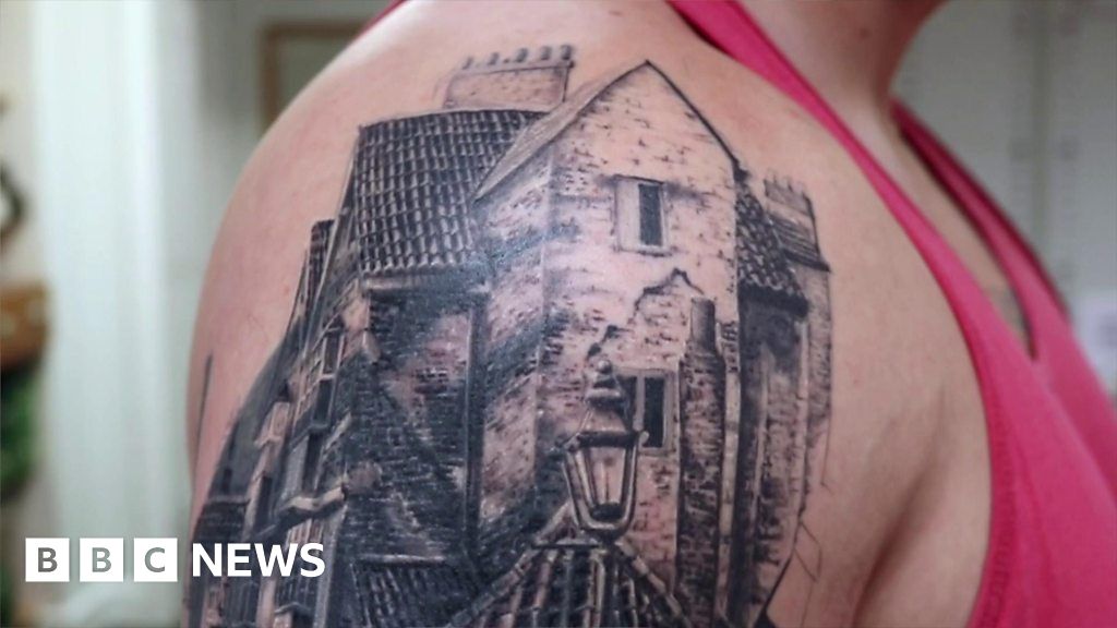 Bristol city history tattooed on Gareth McCarthy's arm - BBC News