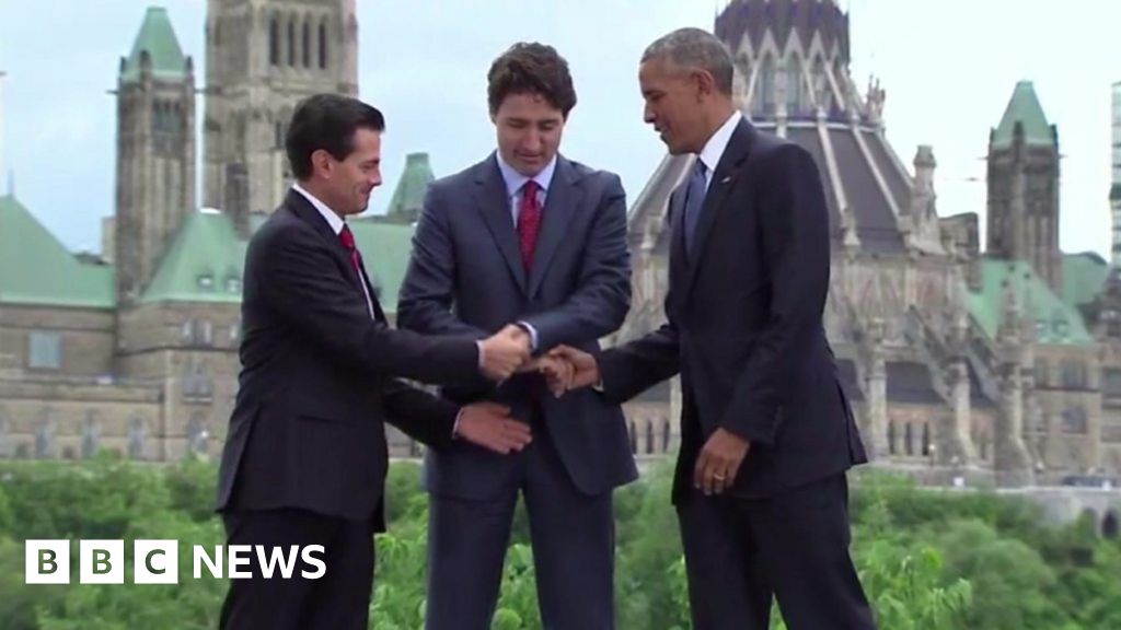 When handshakes go wrong... - BBC News