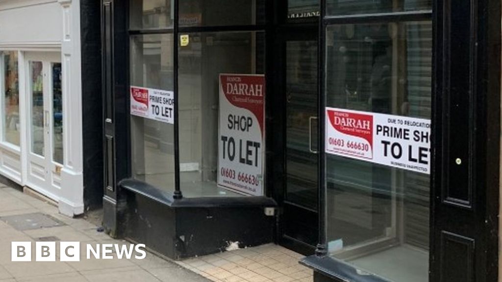 Number of empty shops hits new high in Norwich city centre - BBC News