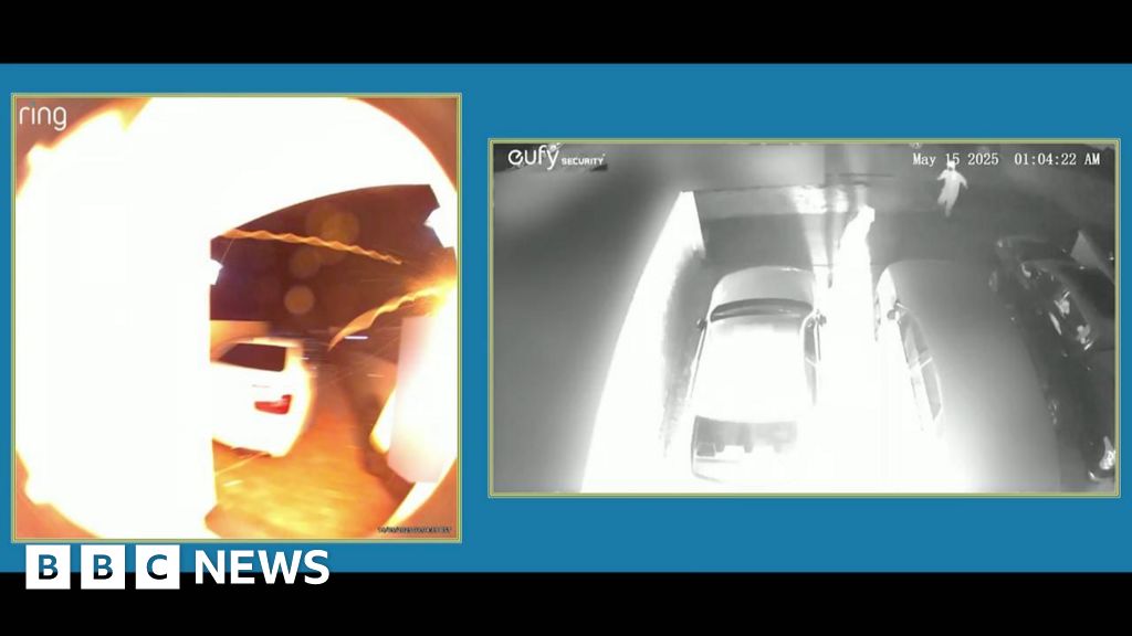 CCTV released after petrol bomb thrown at house in Bournemouth - BBC News