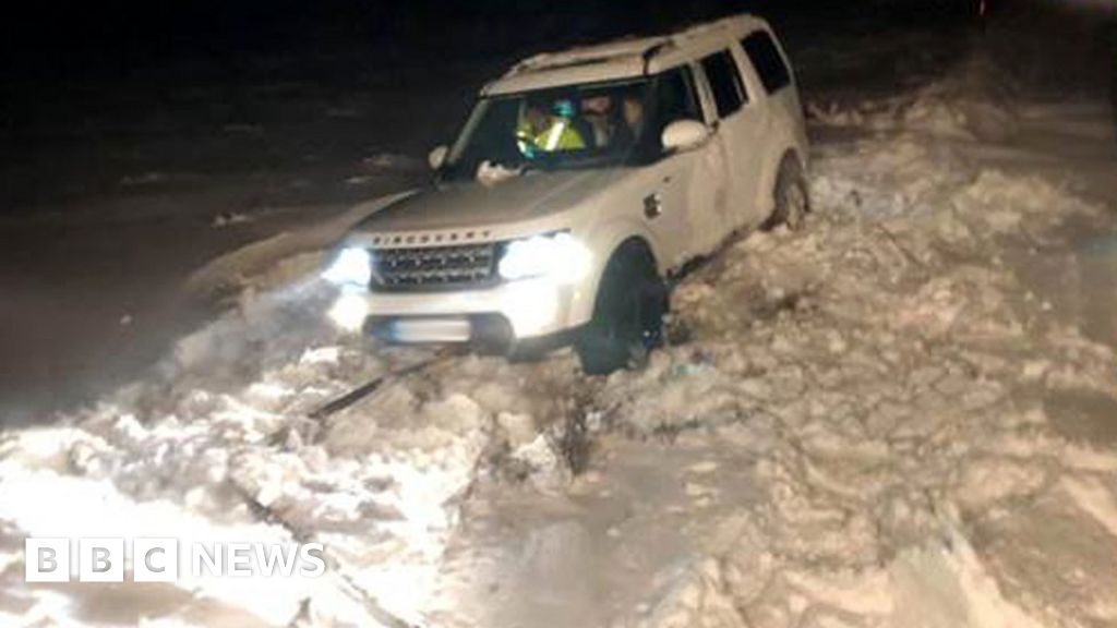 Plea for snow gates on B976 Crathie to Gairnshiel road - BBC News