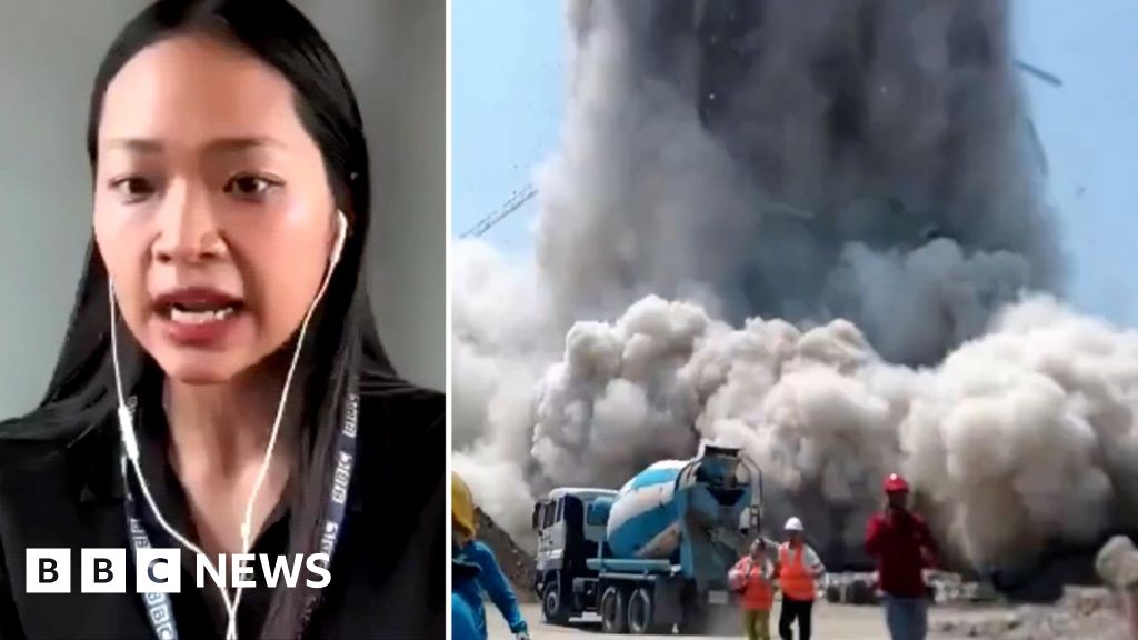 BBC journalist recounts moments after Bangkok building collapse - BBC News