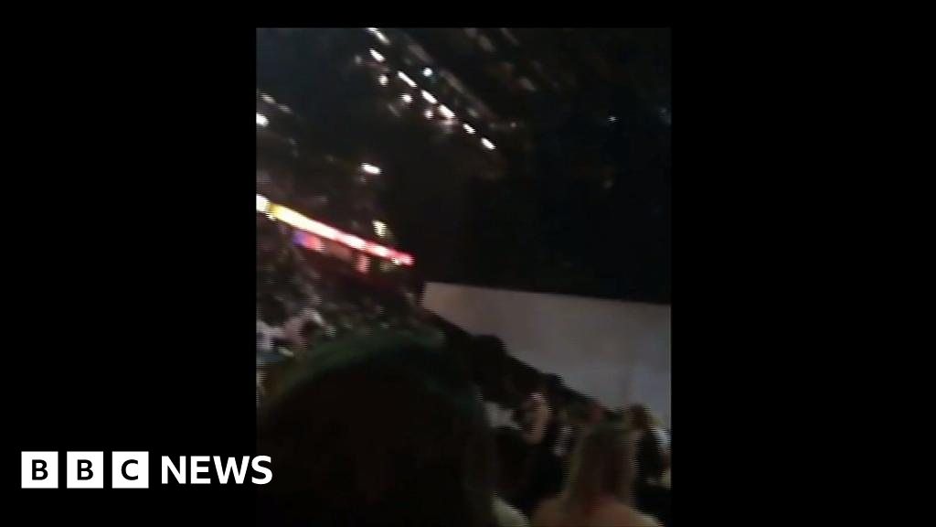 Manchester Arena Blast: Moment of explosion - BBC News