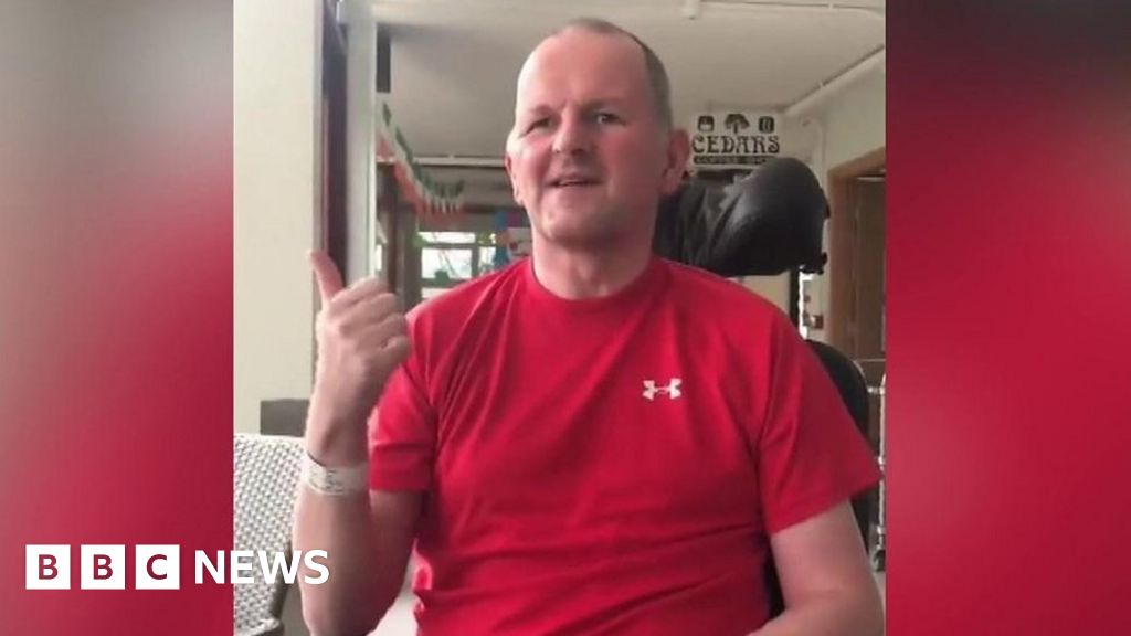 Liverpool fan Sean Cox thanks his supporters - BBC News