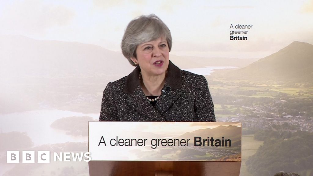 Theresa May unveils 25 year plan to 'nurture' environment - BBC News