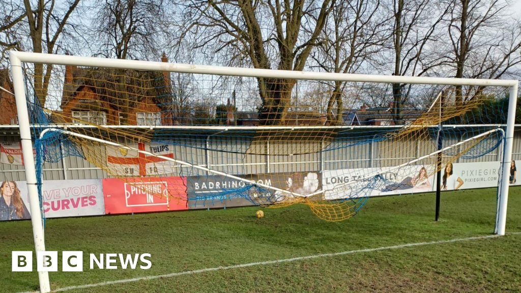 Vandals smash up Spalding United FC ground - BBC News