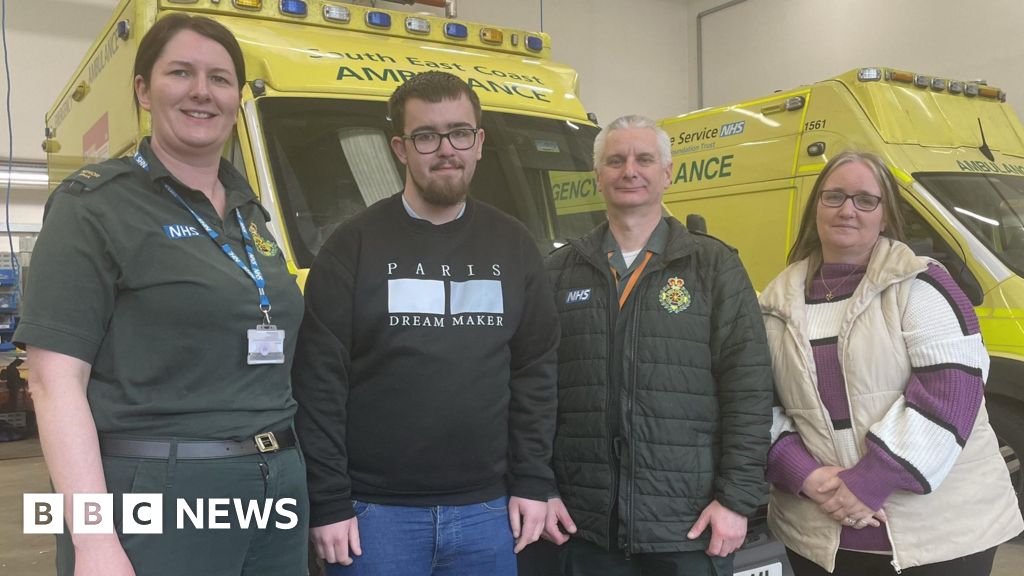 Dover cardiac arrest survivor, 23, is 'so grateful' to paramedics