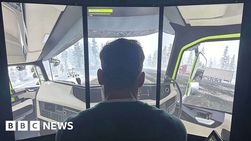 Inside the immersive simulator training Scotland's HGV drivers