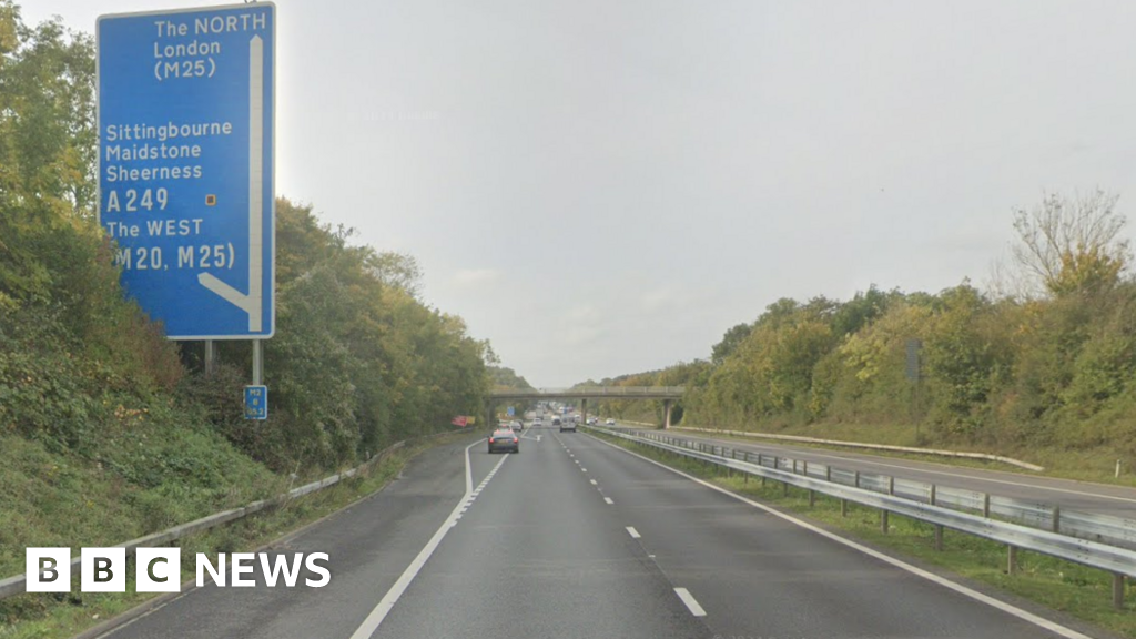 Five-vehicle crash caused closure of M2 London-bound carriageway