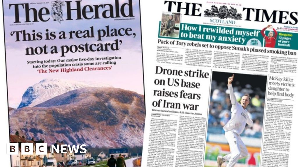 Scotland's papers: New 'Highland clearances' and fears of Iran war ...