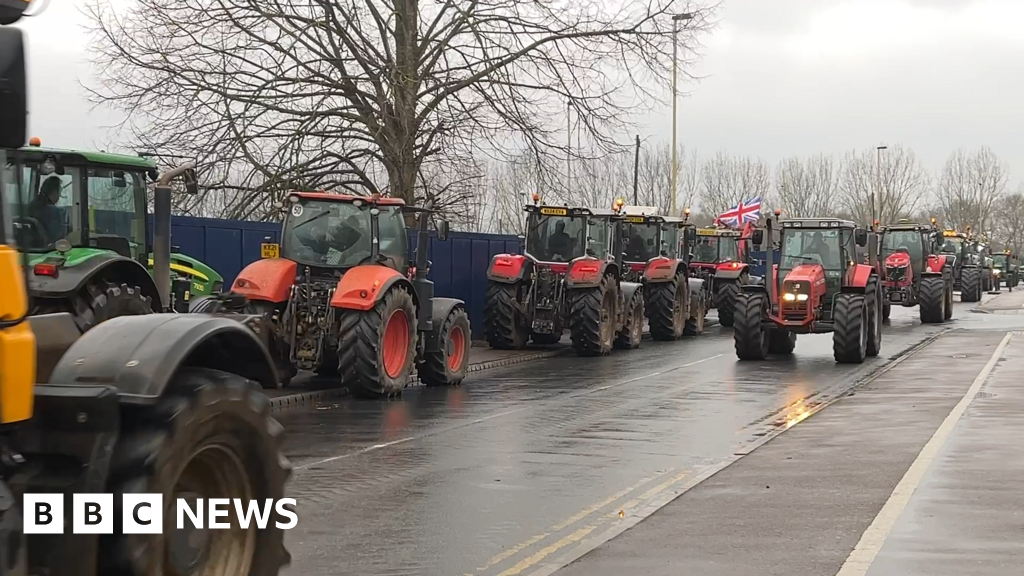 Farmers protest inheritance tax changes with tractor convoys