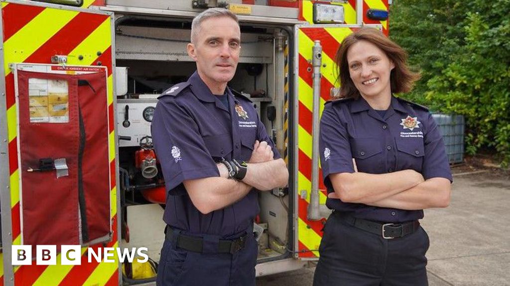 Gloucestershire Fire and Rescue Service get new navy uniforms - BBC News