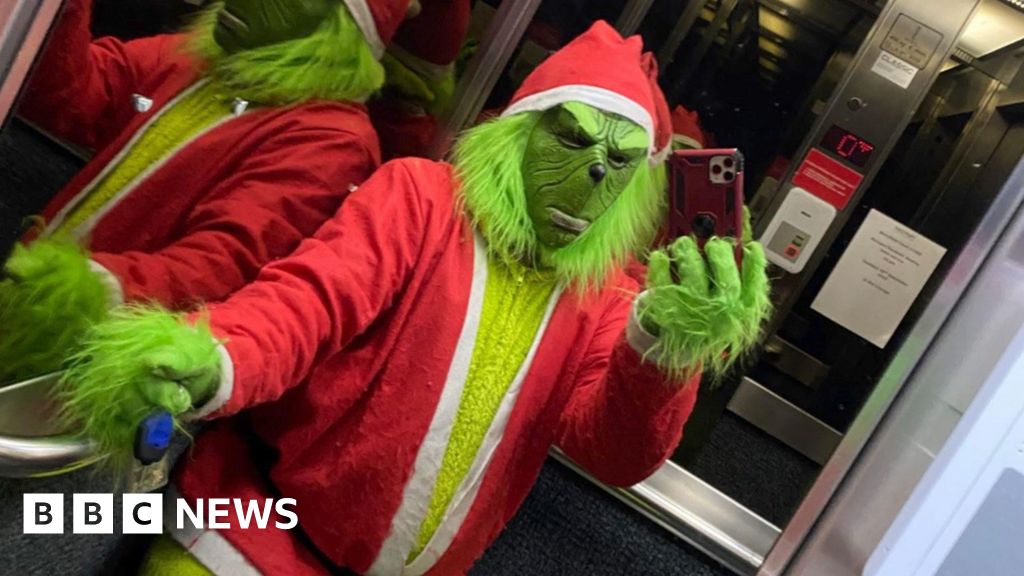 Delivery driver dresses as Grinch to surprise people in Hedge End