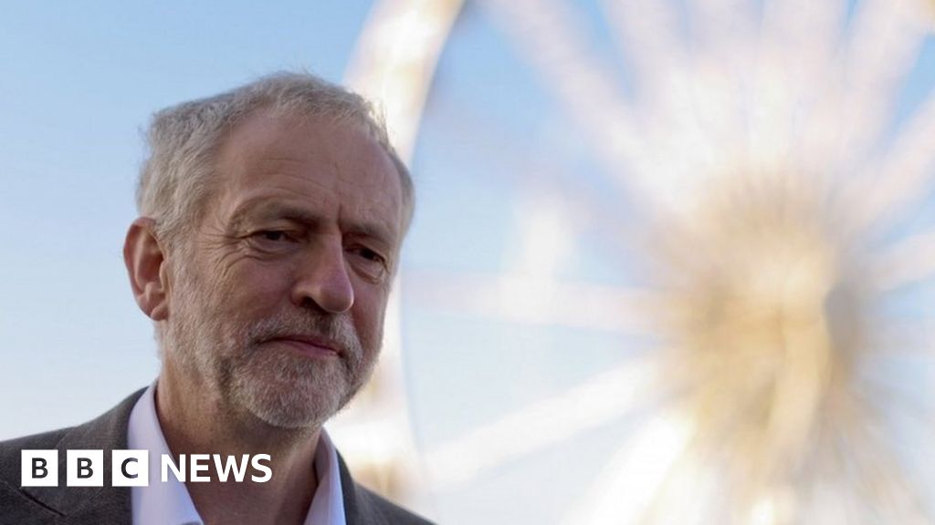 Jeremy Corbyn says 'flags don't build houses' in attack on SNP - BBC News