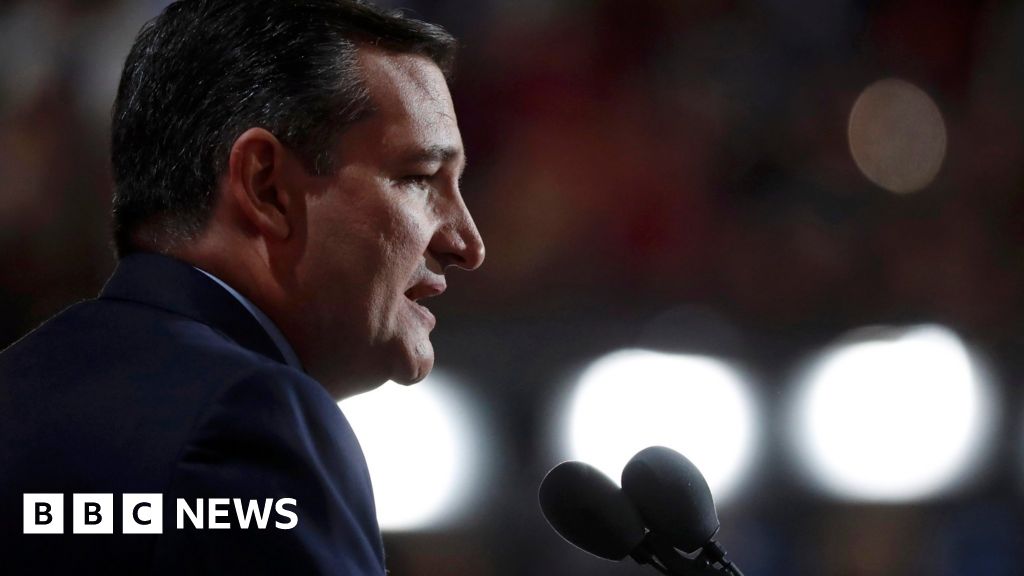 The moment the crowd turned on Ted Cruz - BBC News