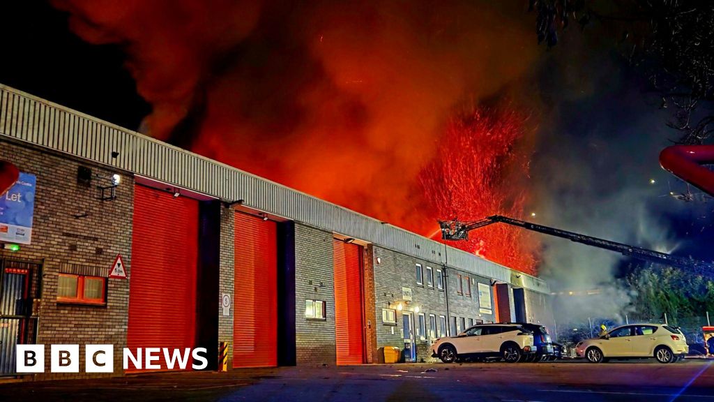 Firefighters tackle warehouse fire near Meadowhall in Sheffield