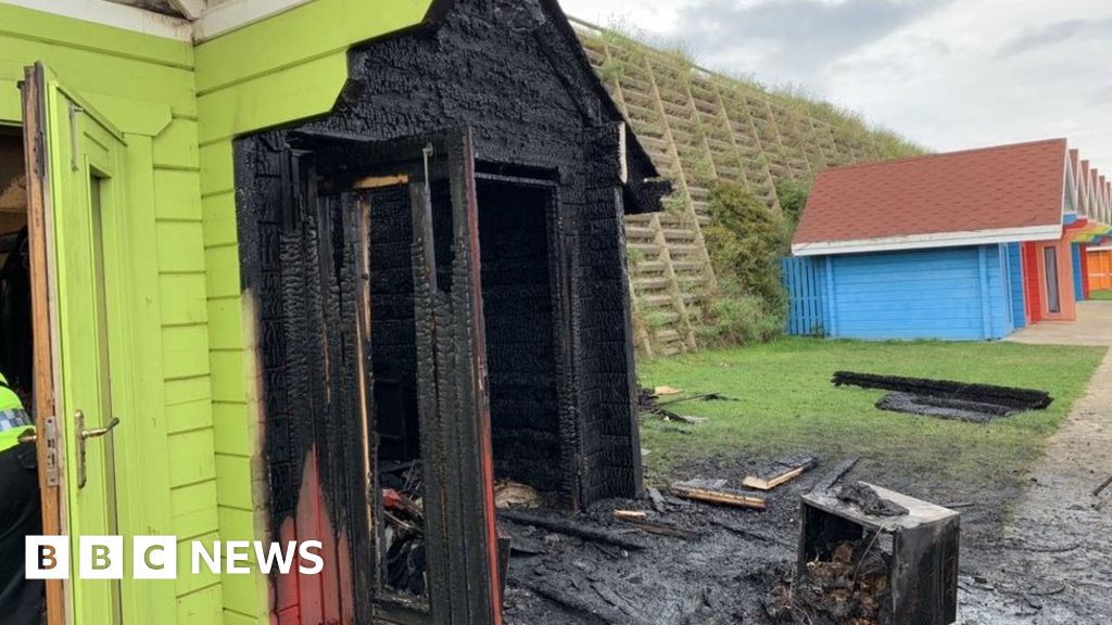 Scarborough beach huts fire: Two boys arrested - BBC News