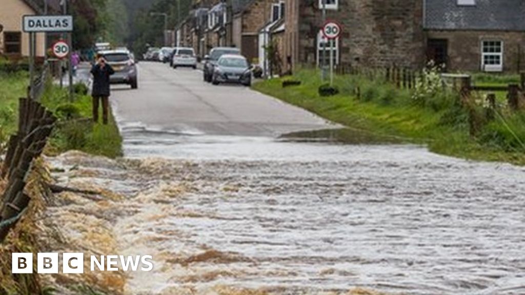 Flood-damaged Dallas road repairs to start - BBC News