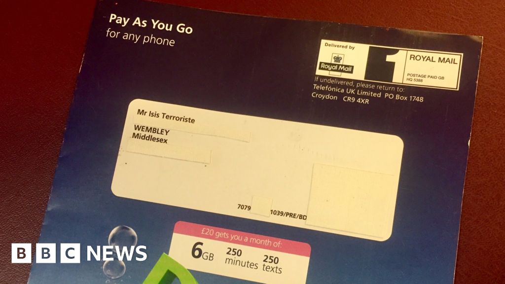 O2 apologises for racist hate mail sent with Sim cards - BBC News