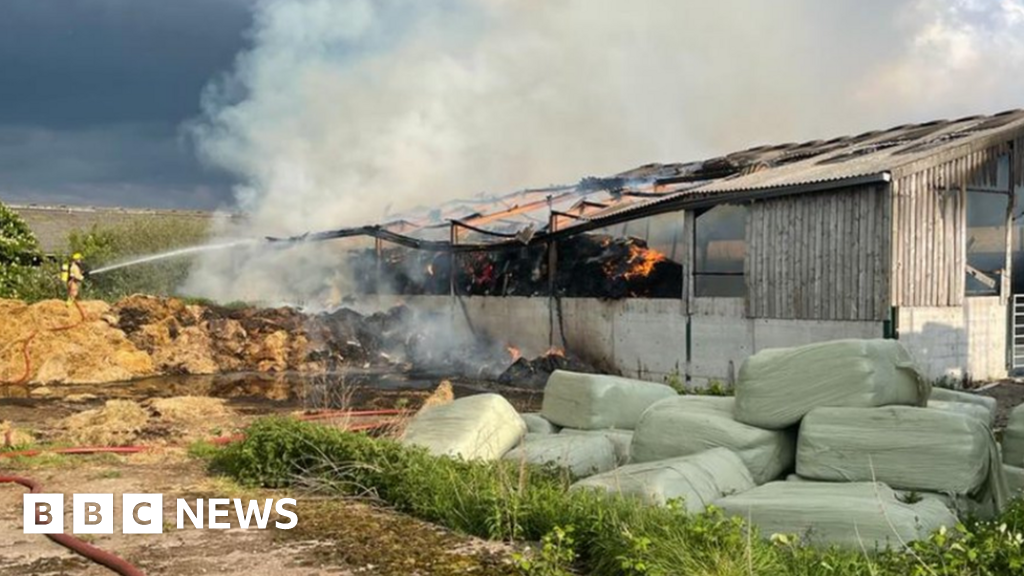 Cheshire barn fire was started deliberately say police - BBC News