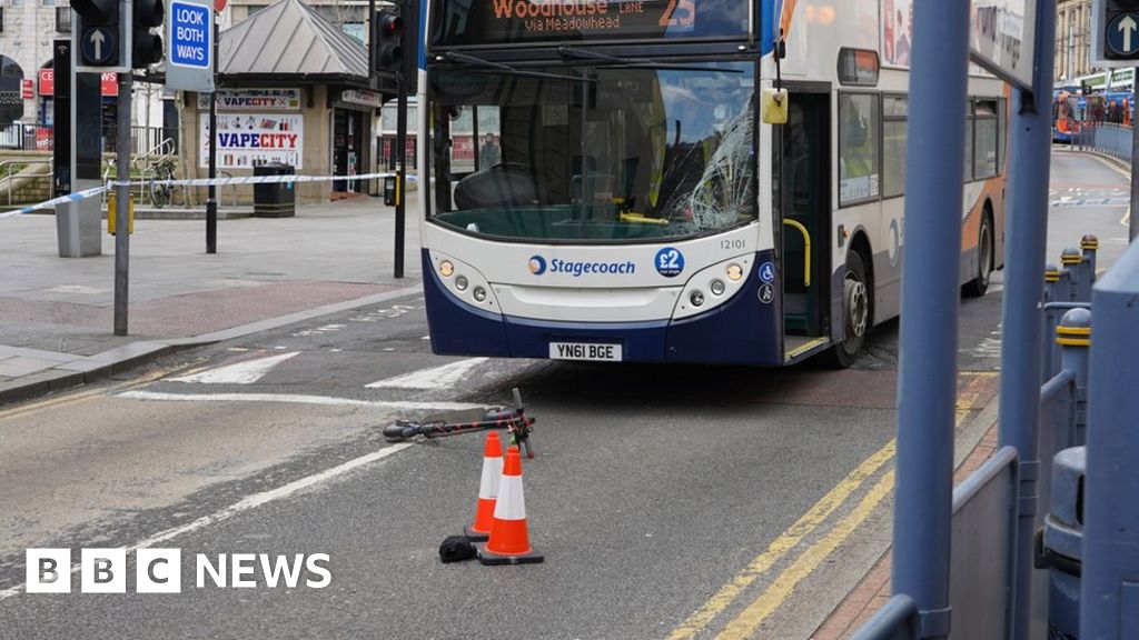 Sheffield electric scooter rider injured in bus crash - BBC News
