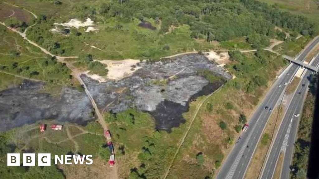 Upton Heath fire recovery 'may take decades' - BBC News