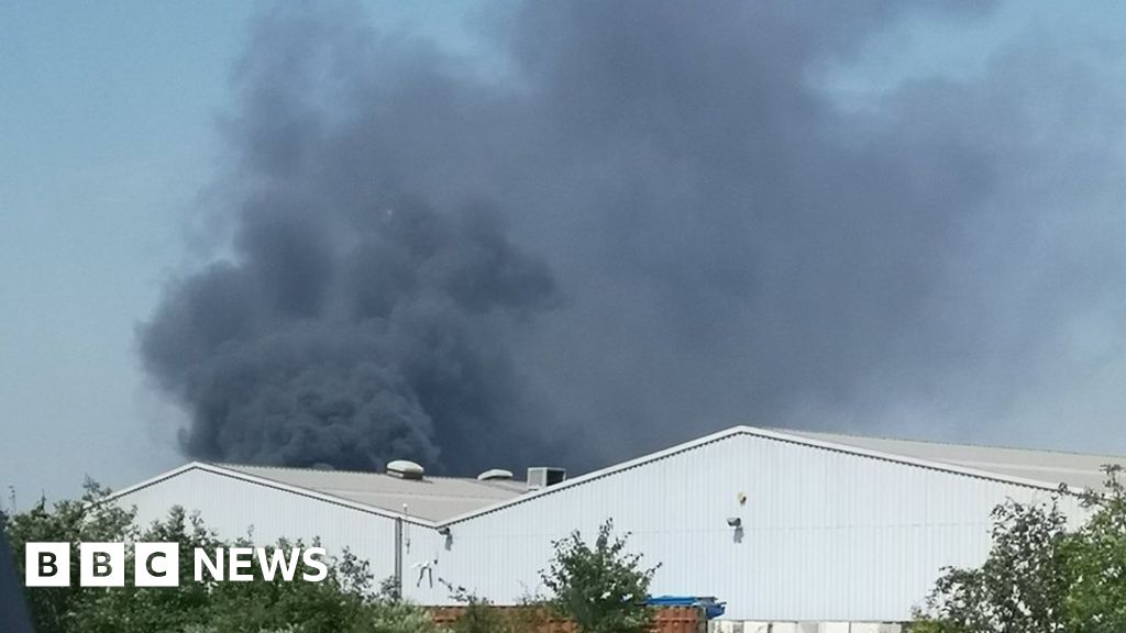 Corby fire: Industrial estate blaze partially destroys factory