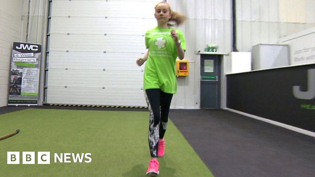 Manchester attack victim Freya Lewis to run in aid of hospital - BBC News