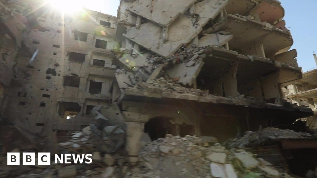The wreckage of Syria's Eastern Ghouta - BBC News