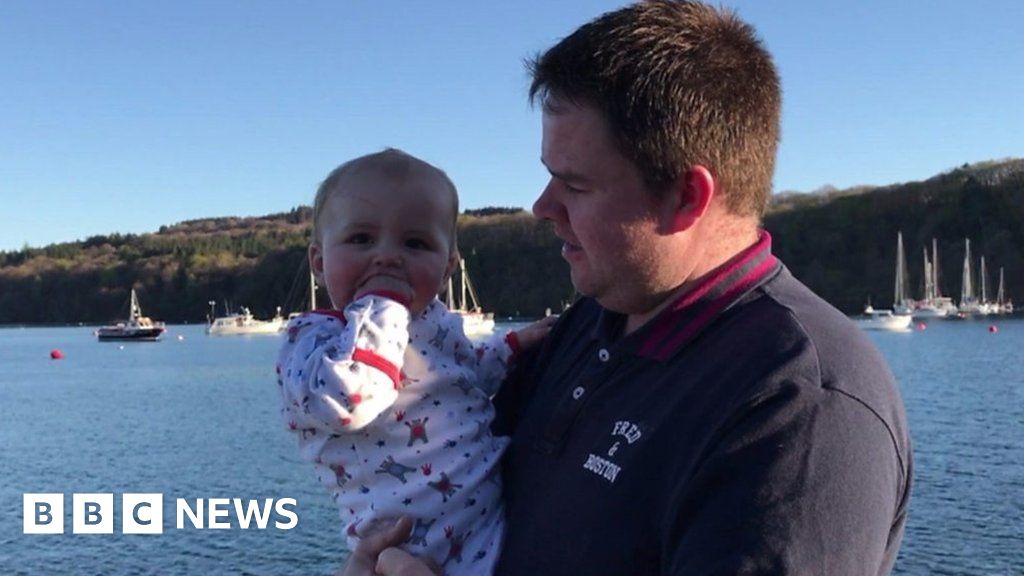 Father saves baby's life with CPR - BBC News