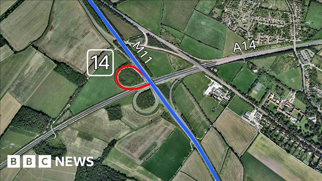 M11/A14 Girton interchange to close for three weeks - BBC News