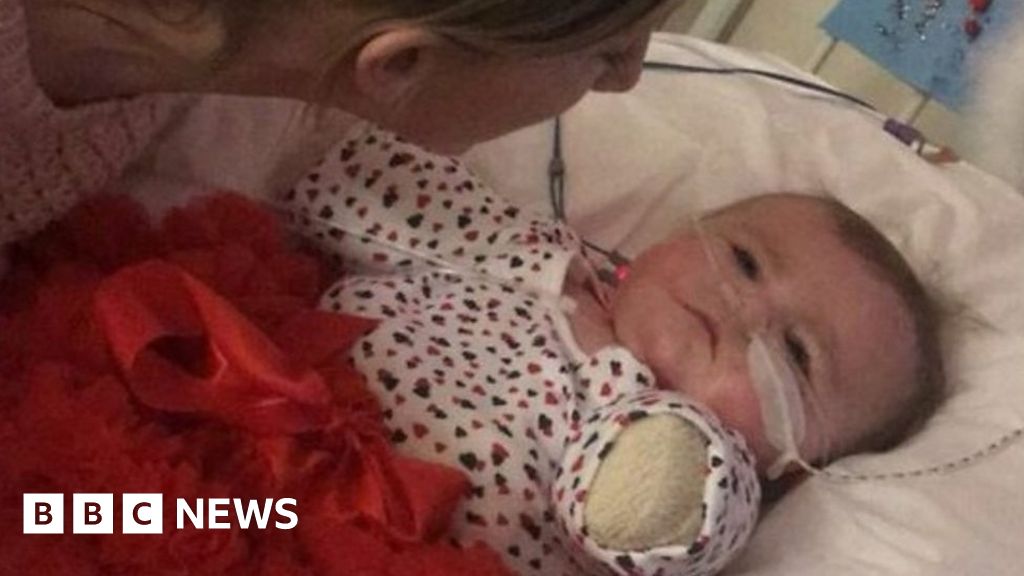 Quadruple meningitis amputee baby's family on their battle - BBC News