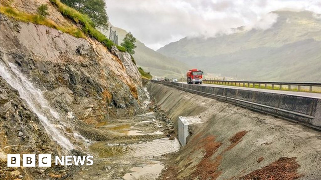 Rest and Be Thankful: New pit to combat landslips on A83 - BBC News