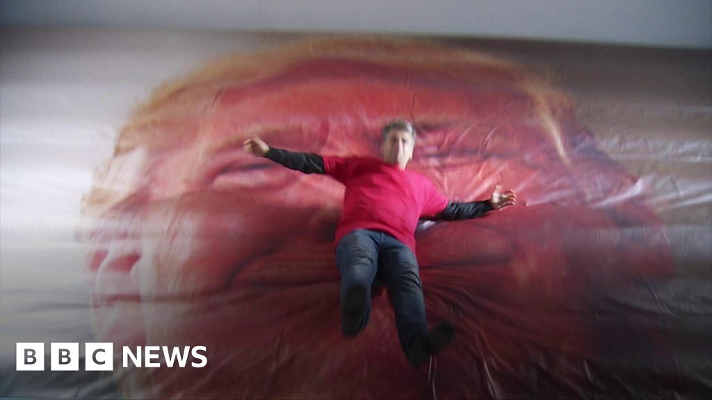 Donald Trump: Jumping around with the US president