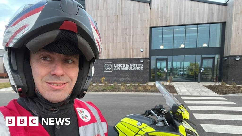 Nottinghamshire crash survivor becomes blood bike volunteer - BBC News