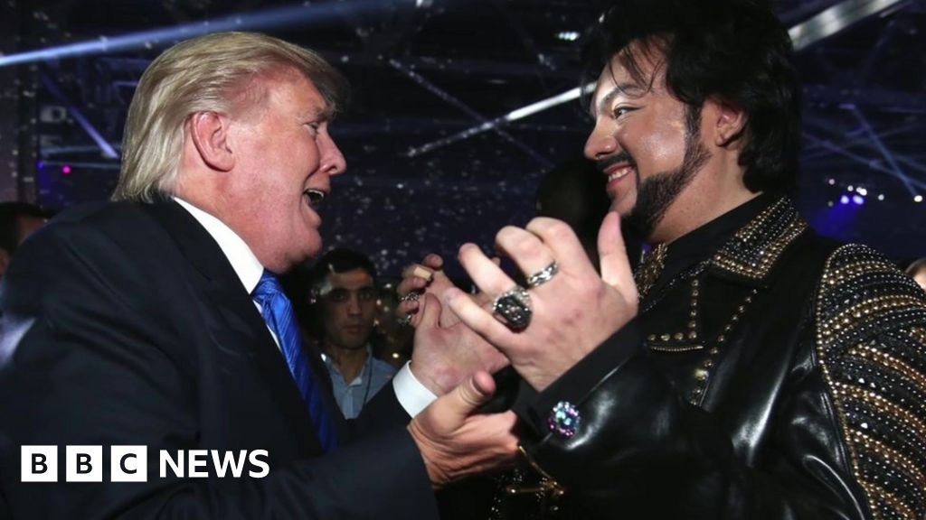 Why Russia's most famous pop star wants a Trump win - BBC News