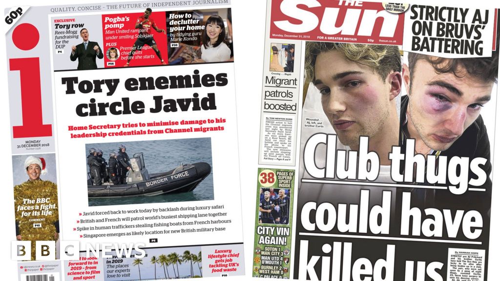 Newspaper headlines: Javid under pressure and AJ shows his bruises ...