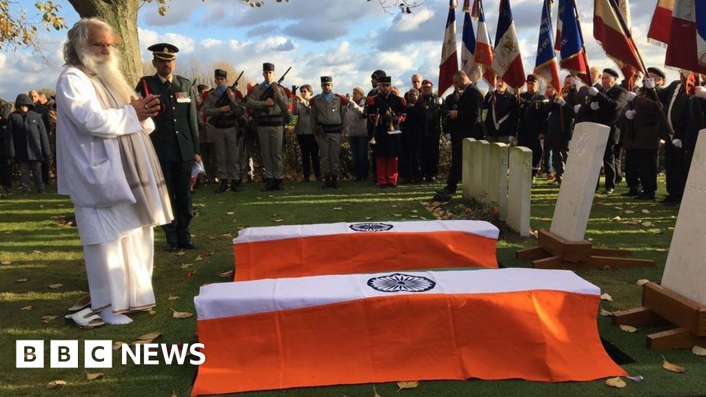 Indian WW1 soldiers laid to rest after French mystery - BBC News