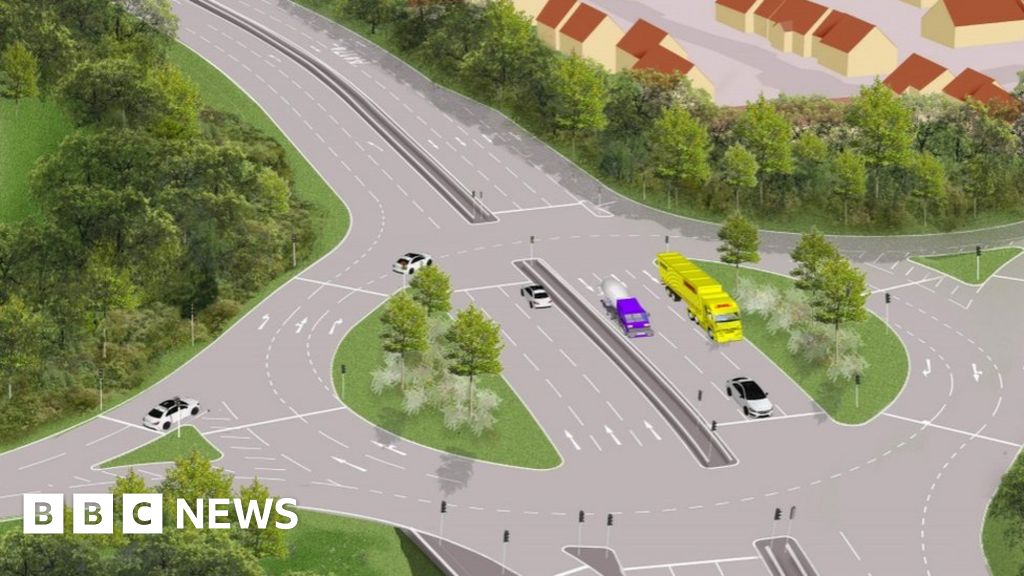 Six-lane road through Bristol roundabout planned - BBC News