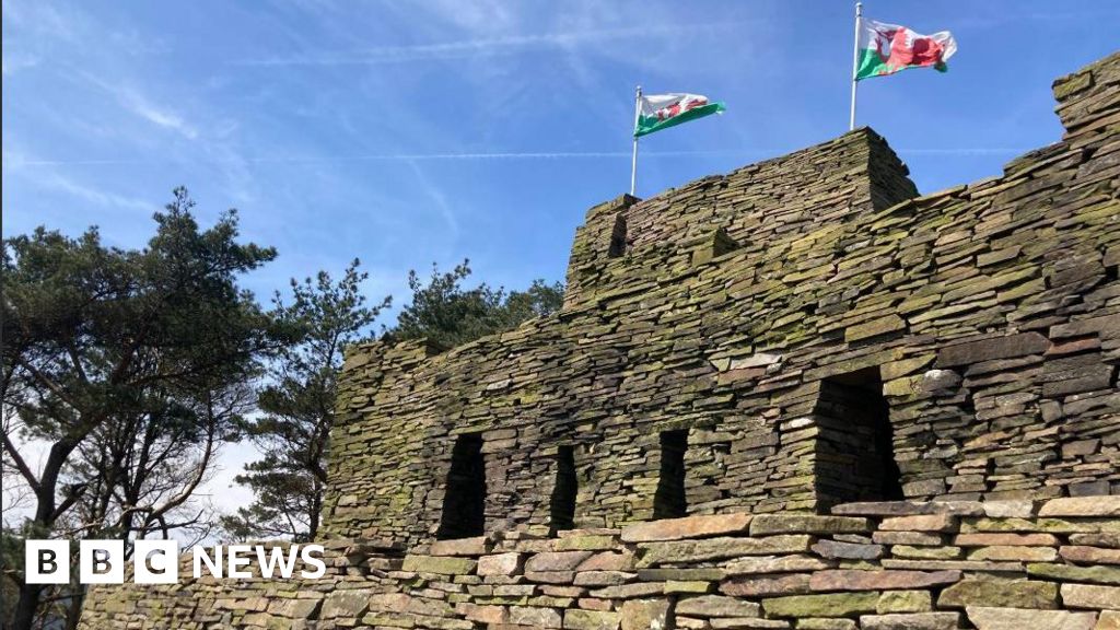 Wattsville castle on hill must come down, say council officials - BBC News